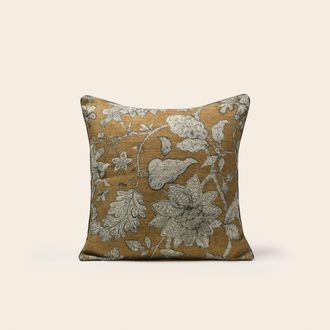 Madura Housse De Coussin Lilivati Moutarde et gris - JAUNE