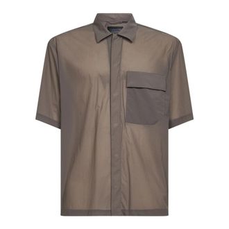 Herno Kurzarmhemd - - Shirts - Herren - Braun - L