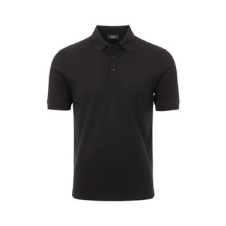 Herno Homme, Tops, Noir, Taille: XL Polo Boutonn&eacute;e