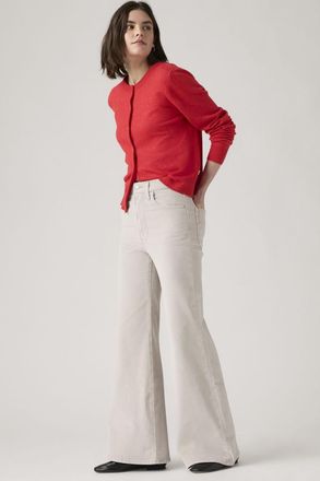 Levi's Jean Velours Ribcage Bell - Femme - Gris / Chateau Gray - 27X32