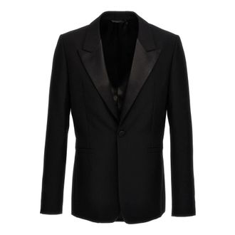 Givenchy Reversspitzen Zweireiher-Blazer - - Jackets - Herren - Schwarzk - M