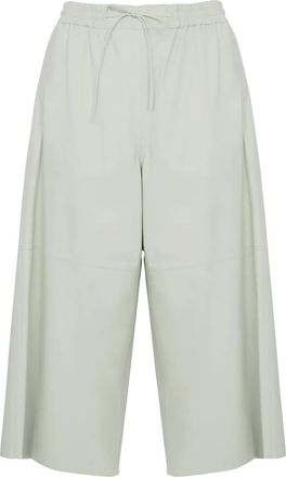 Yves Salomon pantalon en cuir - Vert
