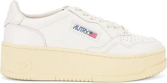 Autry Femme, Chaussures, Blanc, Taille: 41 EU Medalist Platform Baskets