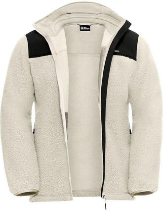 Jack Wolfskin Fleecejacke Kammweg Pile mit Markenlogo auf der Vorderseite