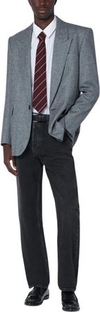 Saint Laurent Prince of Wales Wollflannel-Jackett - - Jackets - Herren - Schwarzk - M