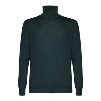 Mauro Ottaviani Dracena Wollpullover mit hohem Kragen - - Knitwear - Herren - Gr&uuml;n - M