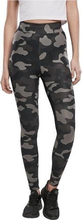 Urban Classics Legging Taille Haute pour Femme-Pantalon Technique Camouflage, Dark Camo, XS