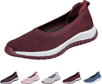 Generic Mocassins orthopédiques à enfiler pour femme - Soutien de la voûte plantaire - Chaussures de marche à coussin dair - Mocassins de récupération pour fa