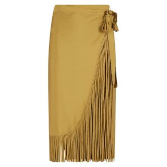 Pinko Pinko, Femme, Jupes, Brun, Taille: 36 FR Bacedasco Midi Skirt
