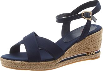 U.S.Polo Association Damen Madelyn Rope Slingback Sandalen, Blau (Dk Bl 002), 41 EU