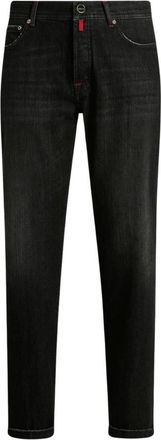Kiton Homme, Jeans, Noir, Taille: W32 Pantalon Denim Sur Mesure