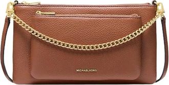 Michael Kors Femme, Sacs, Brun, Taille: ONE Size Jet Set Medium Pebbled Leather Convertible Crossbody Bag