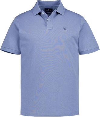 Hackett Herren Polo-Shirt blau Baumwoll-Piqu&eacute;