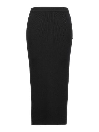 Alexander McQueen Jupe Midi - Noir