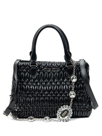 Miu Miu sac cabas Crystal medium - Noir