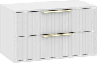 Badplaats Badplaats - Meuble sous-vasque Rimini 80 cm - Blanc mat - Meuble a