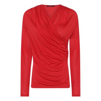 Bruuns Bazaar Acara Zazia Blouse - Femme - Blouses et Chemises - Rouge - Taille: 36 FR