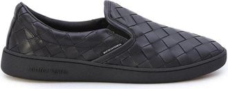 Bottega Veneta Homme, Chaussures, Noir, Taille: 41 EU Intrecciato Slip-On Baskets