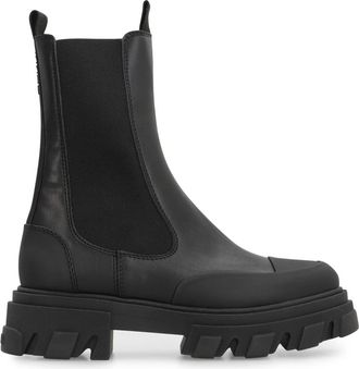 Ganni Femme, Chaussures, Noir, Taille: 41 EU Bottines Chelsea Mi-hautes