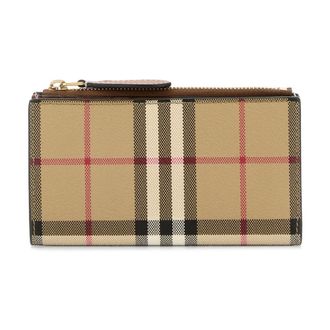 Burberry Femme, Accessoires, Brun, Taille: ONE Size Portefeuille Bifold Medium Check
