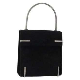 Ferragamo Pre-owned Wildleder Handtasche - - Pre-owned - Damen - Schwarzk - ONE SIZE