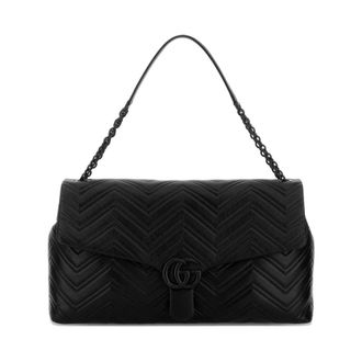 Gucci GG Marmont Maxi Schultertasche - - Bags - Damen - Schwarzk - ONE SIZE