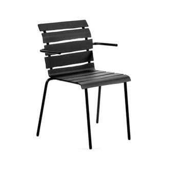 Valerie Objects Fauteuil empilable Outdoor - Noir - Aluminium thermolaqué - Designer Maarten Baas