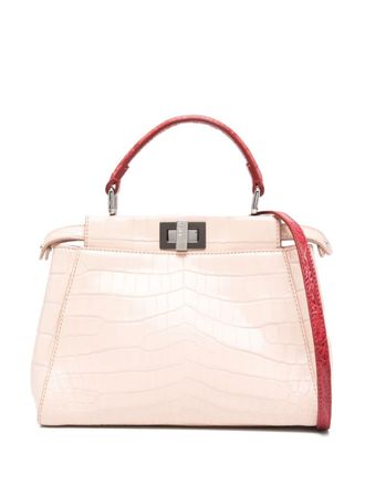 Fendi mini sac à main Peekaboo - Rose