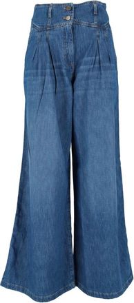 Twinset Femme, Jeans, Bleu, Taille: W25 Jean Large Jambe Denim
