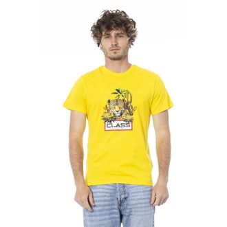 Cavalli Homme, Tops, Jaune, Taille: M T-shirt &agrave; Manches Courtes Uni