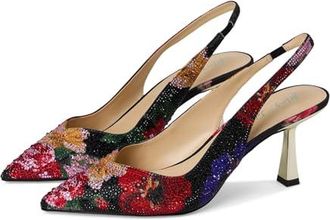 Betsey Johnson SBCLARK Escarpins à bout pointu en strass pour femme, 35.5 EU