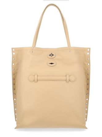 Zanellato Womens Shoulder Bag A Spasso Beige Bovine Leather