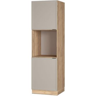 Vicco Armoire dencastrement de la cuisini&egrave;re Fame-Line, GrisBeige, 60 cm ouvert
