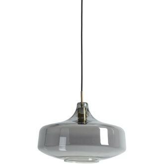 Light & Living Light&living - suspension - Solna - bronze - verre verre fum&eacute;