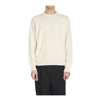 Roberto Collina Pull &agrave; col rond textur&eacute; - Homme - Pulls - Beige - Taille: XL