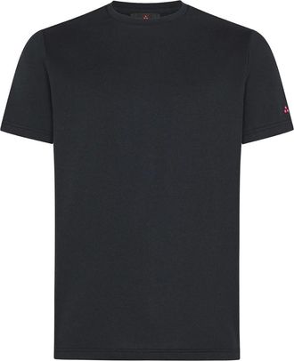 Peuterey Homme, Tops, Bleu, Taille: 2XL T-shirt en piqu&eacute; extensible en coton et soie