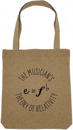 Fabulous Sac Shopping Tote Bag Aspect Lin - The Musicians Theory of Relativity Music Musician Instrument - Sac de Courses Toile Epaisse 360g Beige Naturel Caba