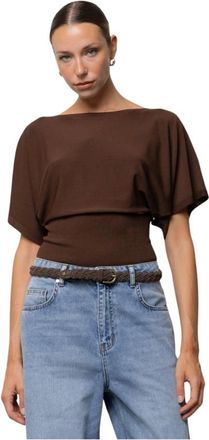 Kaos Kaos, Femme, Blouses et Chemises, Brun, Taille: 42 FR Blouse