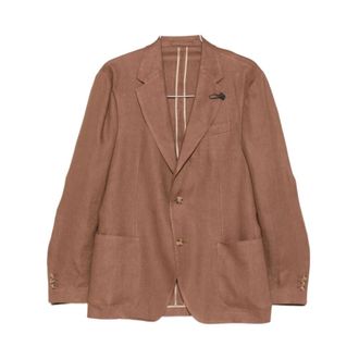 Lardini Homme, Vestes, Brun, Taille: M Roma Single-Breasted Blazer