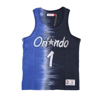 Mitchell & Ness Tank Top NBA vertikaler Krawattenfarbstoff - - Sport - Herren - Blau - M