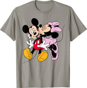 Disney Mickey Mouse And Minnie Kiss Valentine T-Shirt