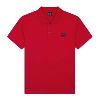 Paul & Shark Baumwoll-Piqu&eacute;-Polohemd - - Tops - Herren - Rot - 4XL