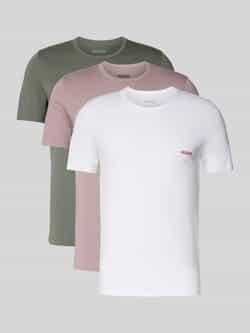 HUGO BOSS Regular Fit T-Shirt Set aus reiner Baumwolle im 3er-Pack