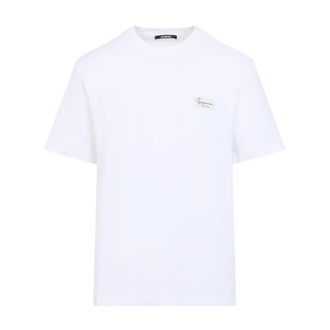 Jacquemus Le Montaigne T-Shirt - - Tops - Herren - Wei&szlig; - XL