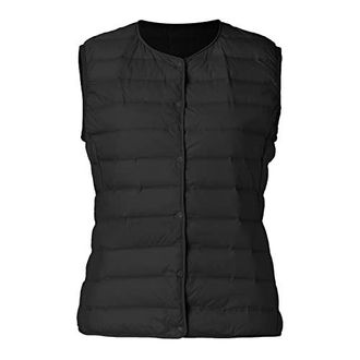 Generic Vestes dhiver &agrave; capuche pour femmes, manteau fin et l&eacute;ger en duvet, veste matelass&eacute;e ajust&eacute;e et d&eacute;contract&eacute;e 2026, Noir, M