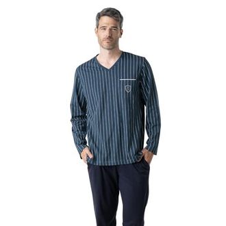 Eminence Pyjama Long Homme - Sport Club - Oeko-TEX - Rayures Tennis - Finition Passepoil