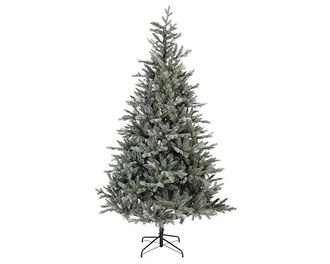 Lumineo Weihnachtsbaum, Grau/Weiß, Durchmesser 152,00 - H 240,00 cm