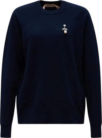 N&deg;21 Pull &agrave; col rond - Femme - Pulls - Bleu - Taille: 44 FR