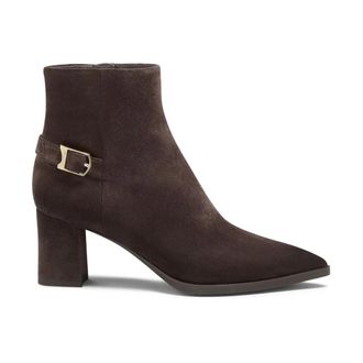 Santoni Kn&ouml;chelhohe Stiefelette mit mittelhohem Absatz - - Shoes - Damen - Braun - 36 1/2 EU