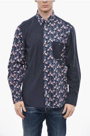 Eden Park Floral-Print Button-Down Shirt size Xl